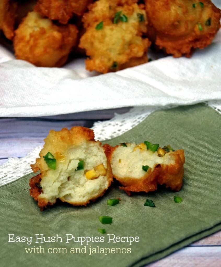 Easy Hush puppies Recipe with Corn and Jalapeno - Suburbia Unwrapped Easy Hush puppies Recipe with Corn and Jalapeno - Suburbia Unwrapped